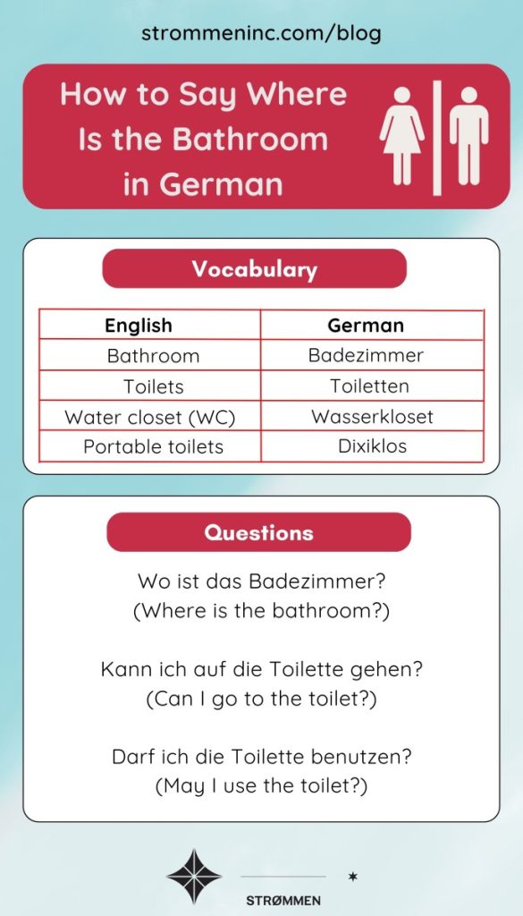 How To Say Where Is The Bathroom In German Str mmen Language Classes How To Say Where Is The Bathroom In German Str mmen Language Classes
